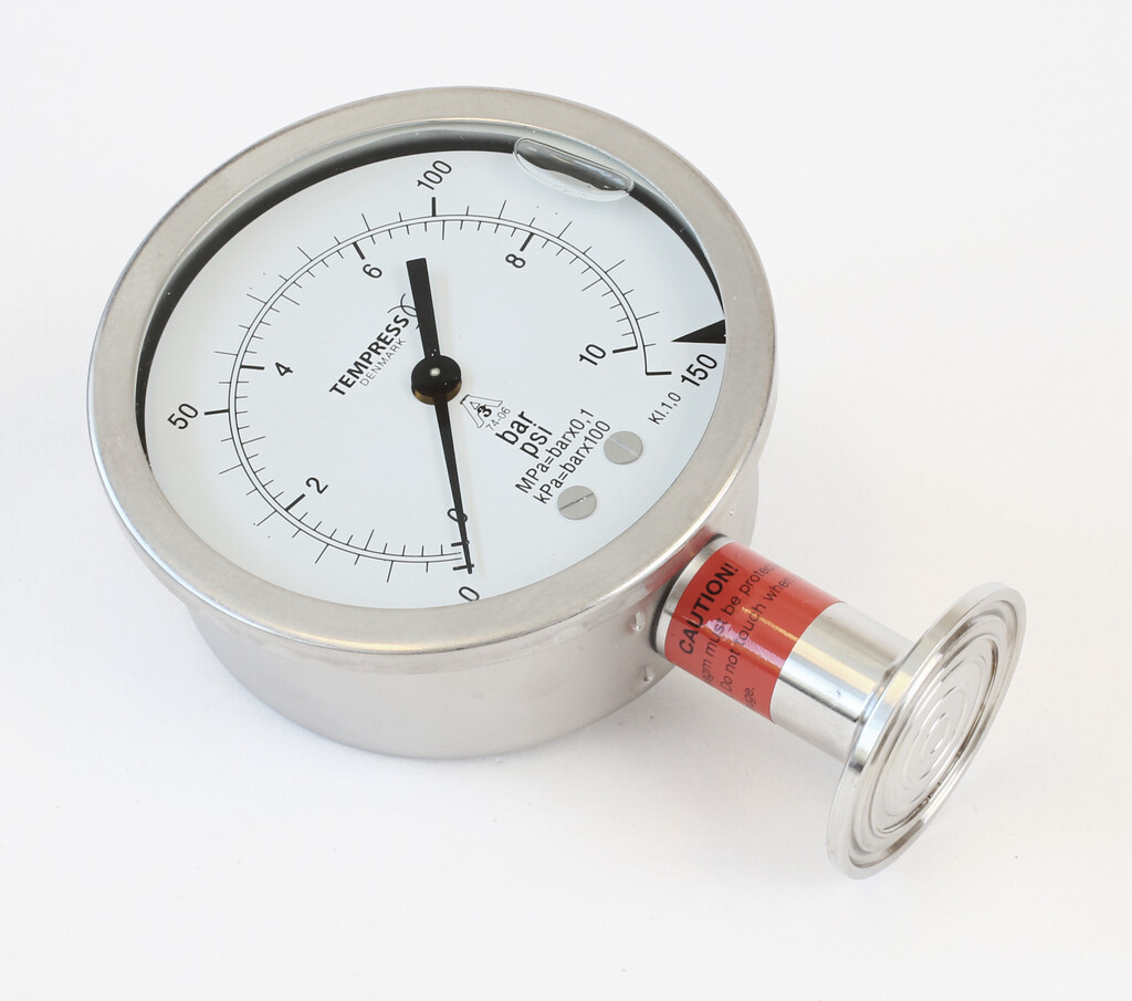 Tempress membran-manometer100mm, A33 TR7604 membran - Øwre-Johnsen AS